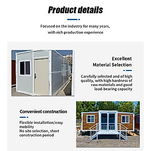 Folding Modular Container Home–2 Bedroom Design with Kitchen,Perfect for Temporary Office Spaces and Recreational Living in Various Environments