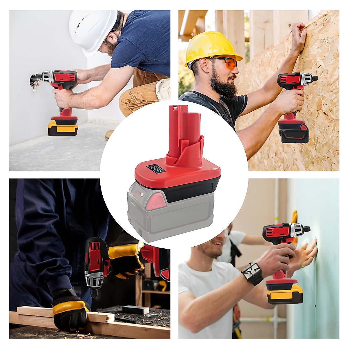 BTRUI for Milwaukee M18 to M12 Battery Adapter, for Milwaukee 18V to 12V Converter, Convert for Milwaukee 18V Battery to 12V Battery Tools