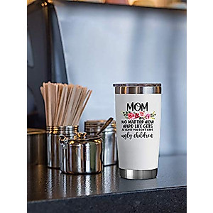 NewEleven Gifts For Mom From Daughter, Son - Mom Gifts - Birthday Gifts For Mom - Best Bday Presents For Mom, Wife, Women - Funny Birthday Presents From Daughter, Son, Husband - 20 Oz Wine Tumbler