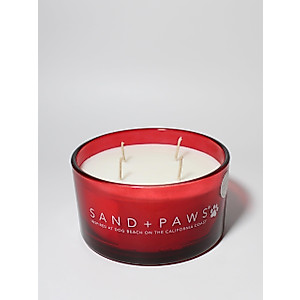 Sand + Paws Scented Candle - Frazier Fir – Additional Scents and Sizes – 100% Cotton Lead-Free Wick - Luxury Air Freshening Jar Candles - Perfect Home Decor – 23oz