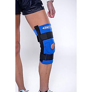 Nevin Sports Med Sports Knee Brace (Blue, Large)