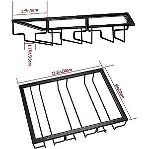 Household Wine Glass Rack, Wine Cabinet Goblet Rack, Wine Glass Rack, Wine Rack Hanging Rack - 3 Slots