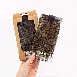 Woohome Miniature Colorful Flower Cluster, Static Grass Tuft Model Grass Tufts Flower Vegetation Groups Static Grass Tufts for DIY Model Train Landscape Railroad Scenery (Style 3-2)