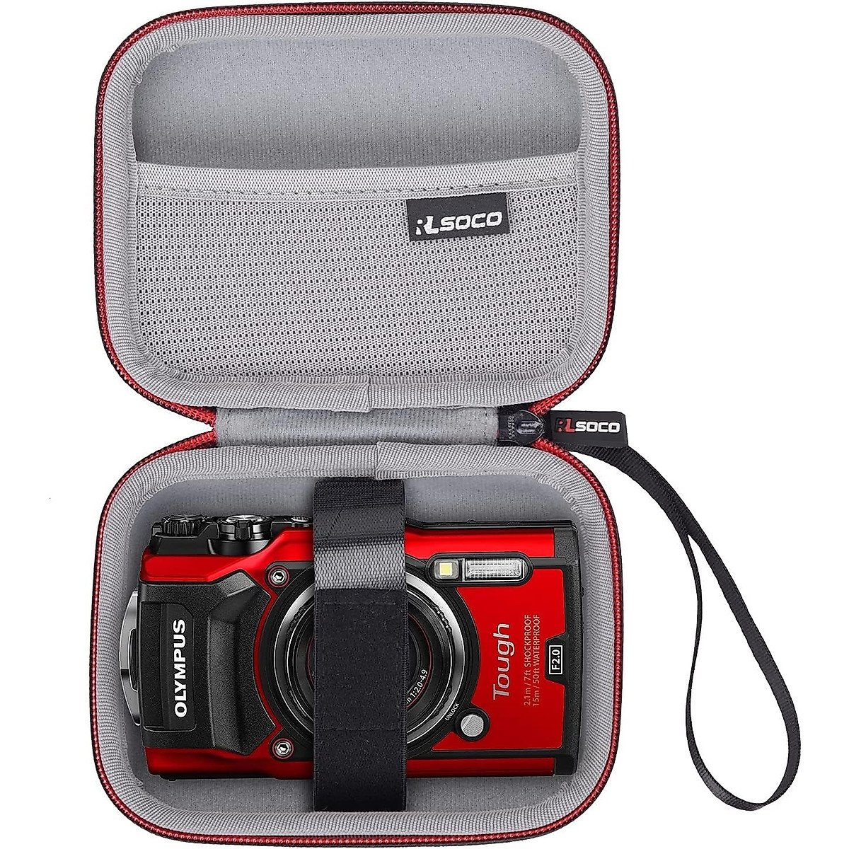 RLSOCO Hard Case for Digital Camera OMSYSTEM Tough TG-7/TG-6/TG-5/TG-4 Waterproof Camera/AbergBest 21 Mega/Canon PowerShot ELPH 190 /Sony DSCW830/Sony DSCW800 / Kodak Pixpro Digital Camera and more