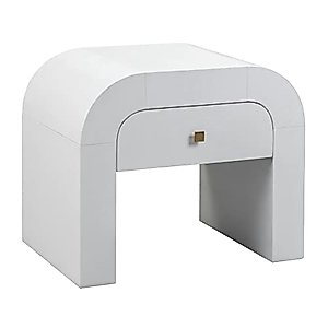 Tov Furniture Hump Nightstand (White)