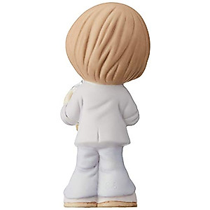 Precious Moments, Heart Of Gold, Bisque Porcelain Figurine, 143030 , Gray