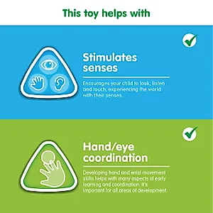 Early Learning Centre Lights and Sounds Buggy Driver, Hand Eye Coordination, Stimulates Senses, Kids Toys for Ages 06 Month by Just Play