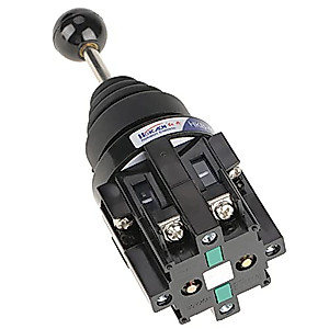 FECAMOS 4NO Joystick Switc, Joystick Switch Wide Applications Strong Functionality Water and Oil Resistance Easy to Use for Magnetic Starter