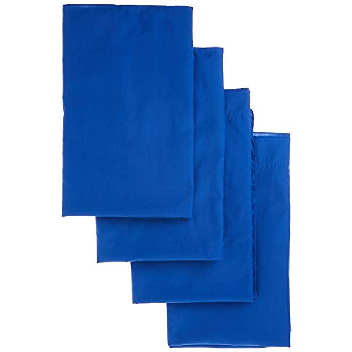 Baby Doll Bedding Reversible Round Crib Curtains, Light Blue/Royal Blue