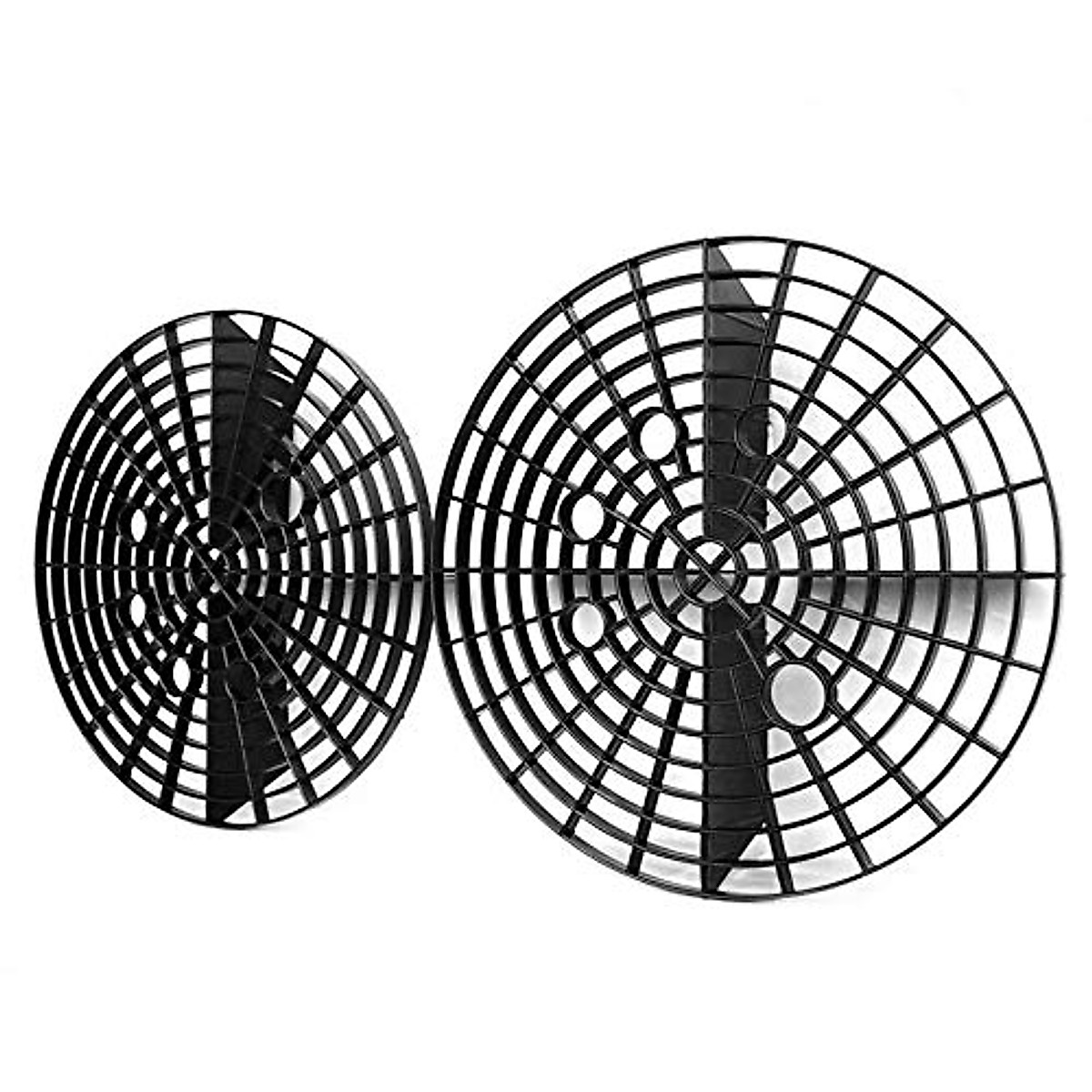 Auto-plaza 2PCS 9.25'' Car Wash Washboard Insert Bucket Bracket Dirt Remove Filter Black 23.5cm