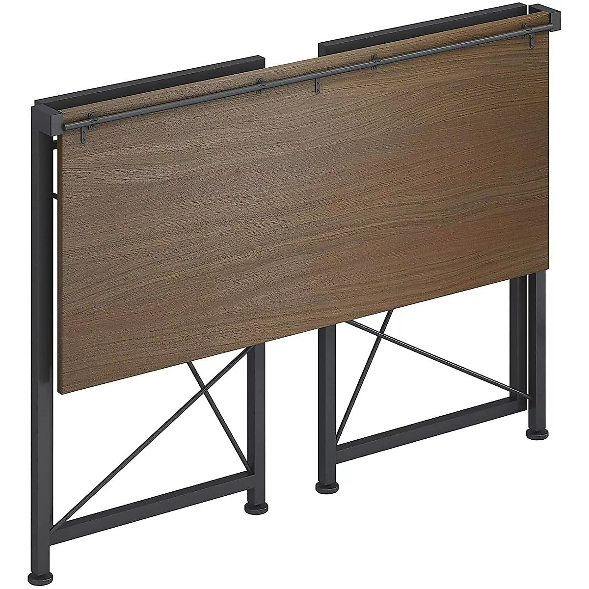 ENGERIO Folding Desk, Small Foldable Desk 35.4" for Small Spaces, Space Saving Computer Table Writing Computer Desk Workstation for Home Office, Easy Assembly