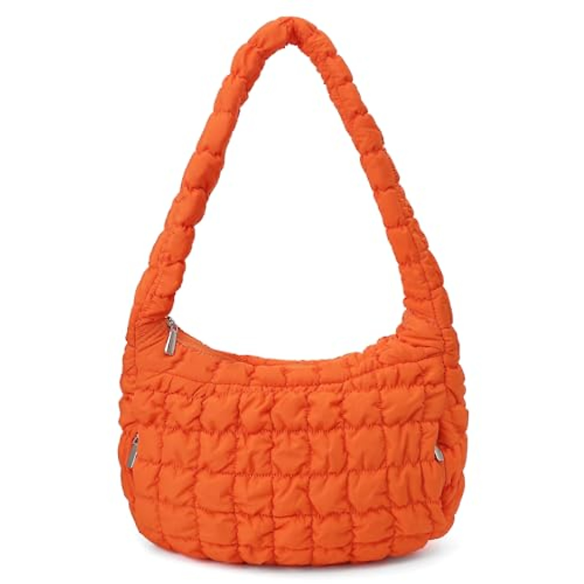 Women Quilted Tote Bag Large Capacity Crossbody Puffer Lightweight Padding Shoulder Bag Hobo Satchel Handbag Zip Purse