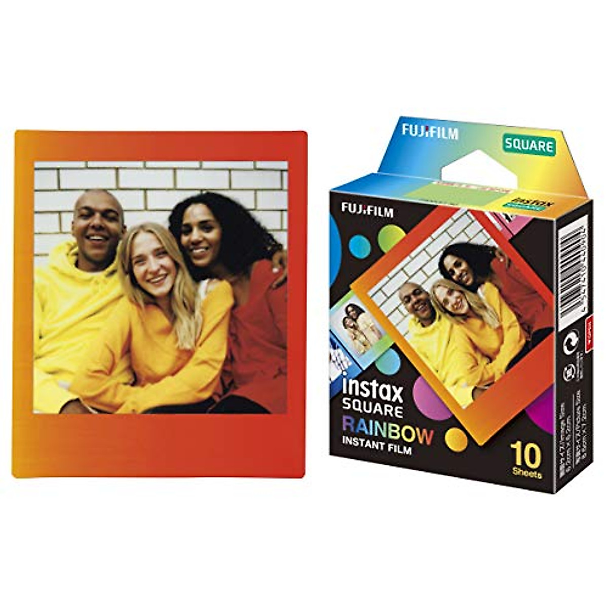 Fujifilm Instax Square Rainbow Film - 10 Exposures (16671320)