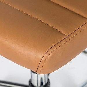 Okeysen Drafting Chair Armless Desk Stool, 400 LBS Ergonomic Fabric Tall Office Chair with Adjustable Foot Ring, Modern Standing Desk Chair with Ribbed Mid Back, Swivel Rolling Drafting Stool.