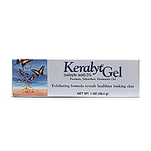 Keralyt 3% Salicylic Acid Gel - Exfoliating Moisturizing Skin Gel - Promotes Relief from Itchy, Redness, Dryness, Roughness, and Flakey Skin from Psoriasis, Eczema, Acne, Dermatitis