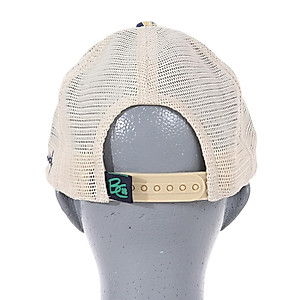 Black Clover Island Luck Hat - Tropi 2 - Navy/Lime/Khaki Mesh - Adjustable