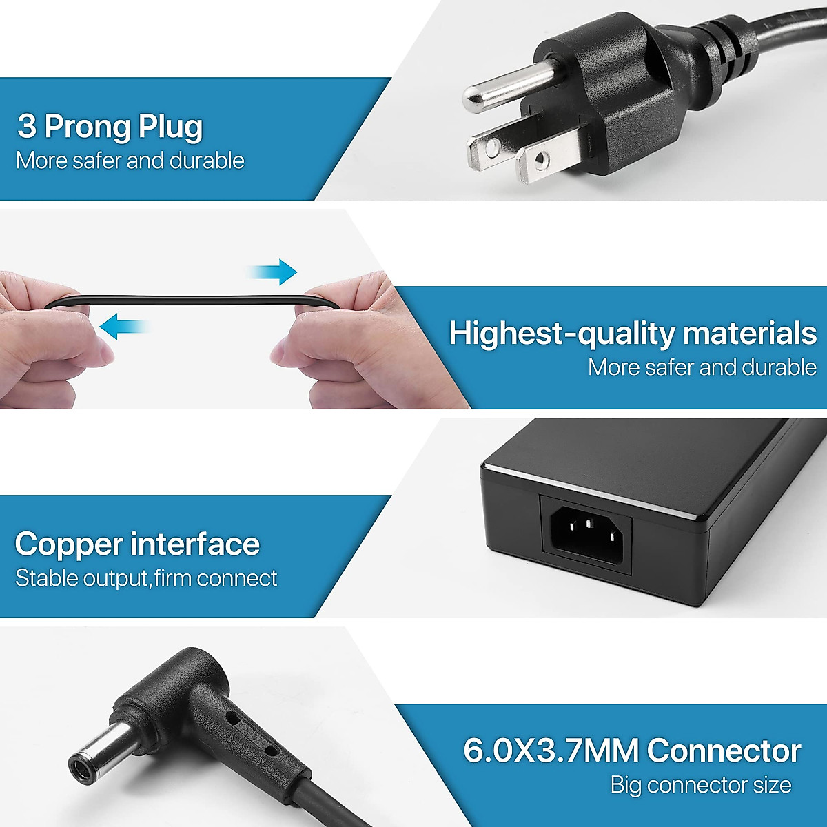 180W Zephyrus Charger for Asus ROG Zephyrus G14 G15 (2022 2023 2024) GA401 GA502 GA502DU GA401QC GA401QE ADP-180TB H Laptop Power Supply