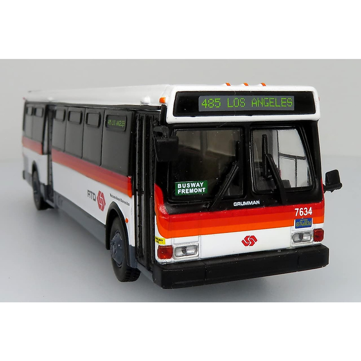 Grumman 870 Transit Bus-RTD-Los Angeles California Iconic Replicas 1/87 Scale New in The Box 5" Long