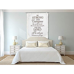 Double Creek Joshua 1:9 Scripture Throw Blanket - Ultra Soft Sherpa Fleece Microfiber Inspirational Faith Blanket for Bed Couch Chair - Healing Get Well Gift for Men Women Cancer Patients