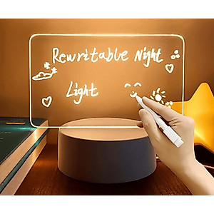 ScribbleLight with Interactive Touch Sensor, Rechargeable Battery, and Customizable Design for Creative Notes and Home Decor