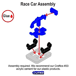 LITKO Micro Grand Prix Race Car Marker Set (8)