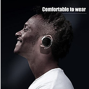 ESSONIO Open Ear Headphones Noise Cancelling Headphones Bluetooth earpiece Bluetooth Headset Runnning Headphones Workout Headphones Earbuds for Cell Phone IPX5 Waterproof with mic for Sports