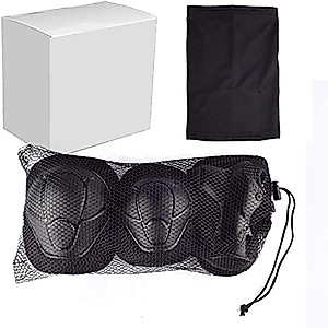 Kids Protective Gear, 7 in 1 knee pads for kids set, Youth Elbow Pads, Wrist Guard, Neck Gaiter for Age 3-8 Boys Girls Children Rollerblading Skateboard Bike Cycling Skating Scooter Riding Sports