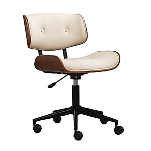LUKEO Computer Chairs Solid Wood Study Chair Liftable Swivel Chair Office Chairs (Color : D, Size : 1)