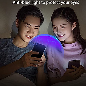 BWEDXEZ 2 Pack Anti-Blue Privacy Tempered Glass Suit for iPhone 12 Pro Max Mirror Anti-Spy Screen Protector Anti-Peeping Film Electroplated Gradient Colorful 9H Hardness Anti-scratch 6.7 inch