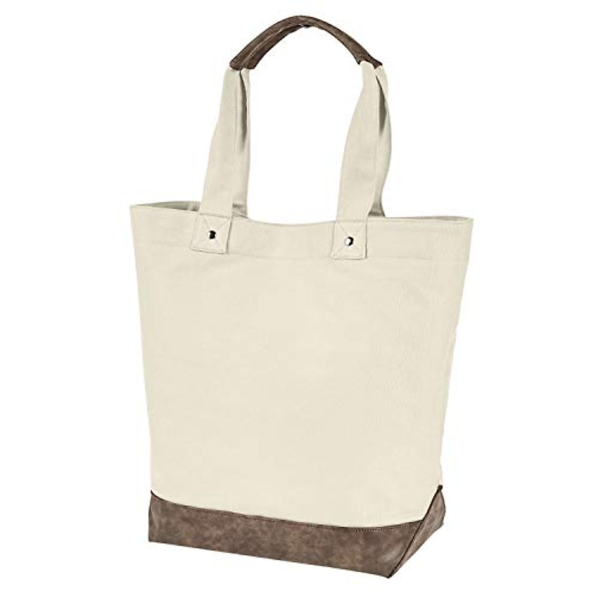 Authentic Pigment Canvas Resort Tote OS NATURAL/ BROWN