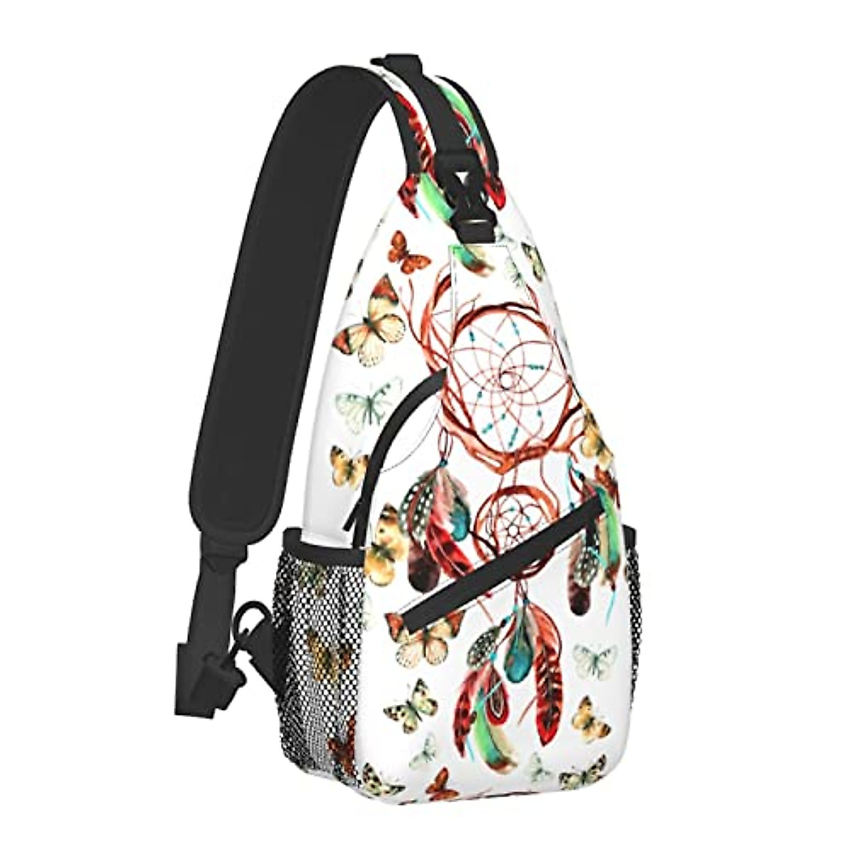 Native American Indian Sling Bag Crossbody Chest Daypack Casual Backpack Native Shoulder Bag For Travel Hiking Outdoor
