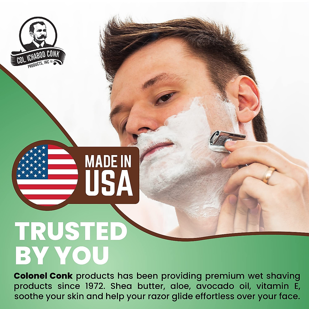 COL CONK LIME GLYCERINE SHAVE SOAP