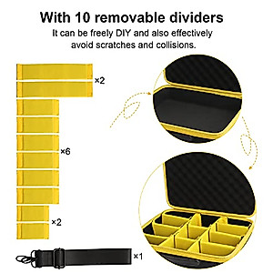 ZLWAWAOL Extra Large Battery Storage Holder Case for Dewalt 20V 60V 12V 18V Max Battery & Charger, Tool Batteries Carrying Box, Holds 20V 60V 2.0/3.0/4.0/5.0/6.0/9.0-Ah Batteries(Bag Only)