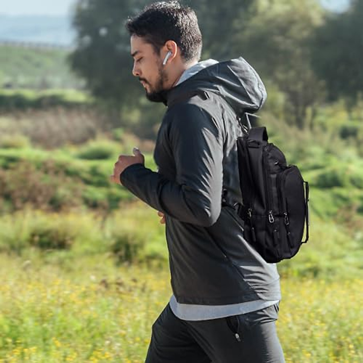 WZCZZHA Sling Bag for Men Crossbody