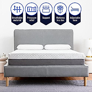 Sleepy's by Mattress Firm | Memory Foam Doze RV Mattress | 3/4 Size 48" x 75" | 10" Medium Comfort | Pressure Relief | Eco Friendly