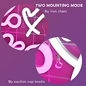 ineonlife Pink Hello Gorgeous Neon Signs, LED Light Up Sign for Cute Girls Bedroom Room Wall Decor for Bachelorette Birthday Engagement Party Wedding Decoration with Switch (16.5"X10" / USB POWER) (Pink)