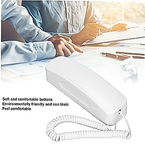 Modern Wall-Mounted Landline - Handset Corded Telephone for Home Business Hotel Guest Room - Easy Installation Wall-Mountable Corded