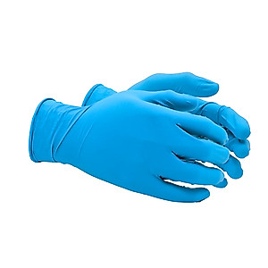 SHOWA 7500PF Biodegradable Powder-Free Nitrile Disposable Safety Glove, Food Safe, 4 Mil Thick, 9.5&quot; Length, X-Small (1 Box)