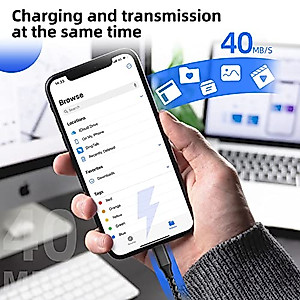 iPhone Charger 4 Pack 6 ft MFi Certified Lightning Cable Nylon Braided Cable iPhone Charger Fast Charging Cord Compatible with iPhone 14 13 12 11 Pro Max XR XS X 8 7 6 Plus and More