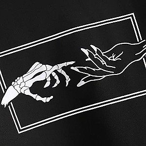 ZAFUL 2022 Winter Women's Letter Graphic Pullover Sweatshirts Unisex Oversized Fleece Lined Sweatshirt Y2K Tops