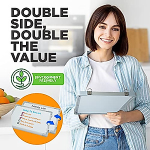 Small White Board Dry Erase - 12x16 Whiteboard for Wall, Double Sided Whiteboard, Small Dry Erase Board for Wall, White Board Dry Erase for Wall, White Boards for Students, Magnetic Whiteboard