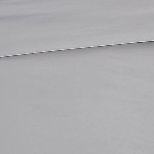 London Fog Garment Washed Solid Duvet Set Grey Microfiber 3-Piece King Duvet Set, Solid Themed, Adult and Teen, Oeko-TEX Certified