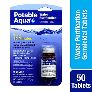 Westinghouse 155Wh 150 Peak Watt Portable Power Station and Solar Generator (Solar Panel Not Included) | Potable Aqua Water Purification, Water Treatment Tablets - 50 count Bottle