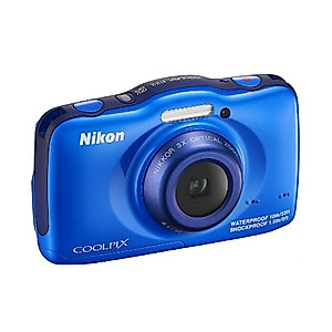 Nikon COOLPIX S32 13.2 MP Waterproof Digital Camera with Full HD 1080p Video (Blue) (Discontinued by Manufacturer)