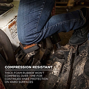 Ergodyne - 18565 ProFlex 365 Mini Kneeling Pad with Carabiner, 4" x 6" x 1", Black