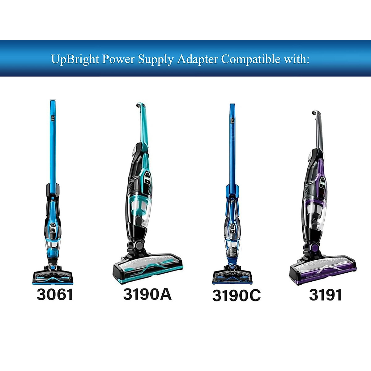 UpBright 14V AC/DC Adapter Compatible with Bissell 3061 Featherweight ReadyClean 3190 3190A 31902 PowerSwift Pet 3191 3191C 10.8V Li-ion Battery Cordless Stick Vacuum E-Tek ZD12D140080US 800mA Charger