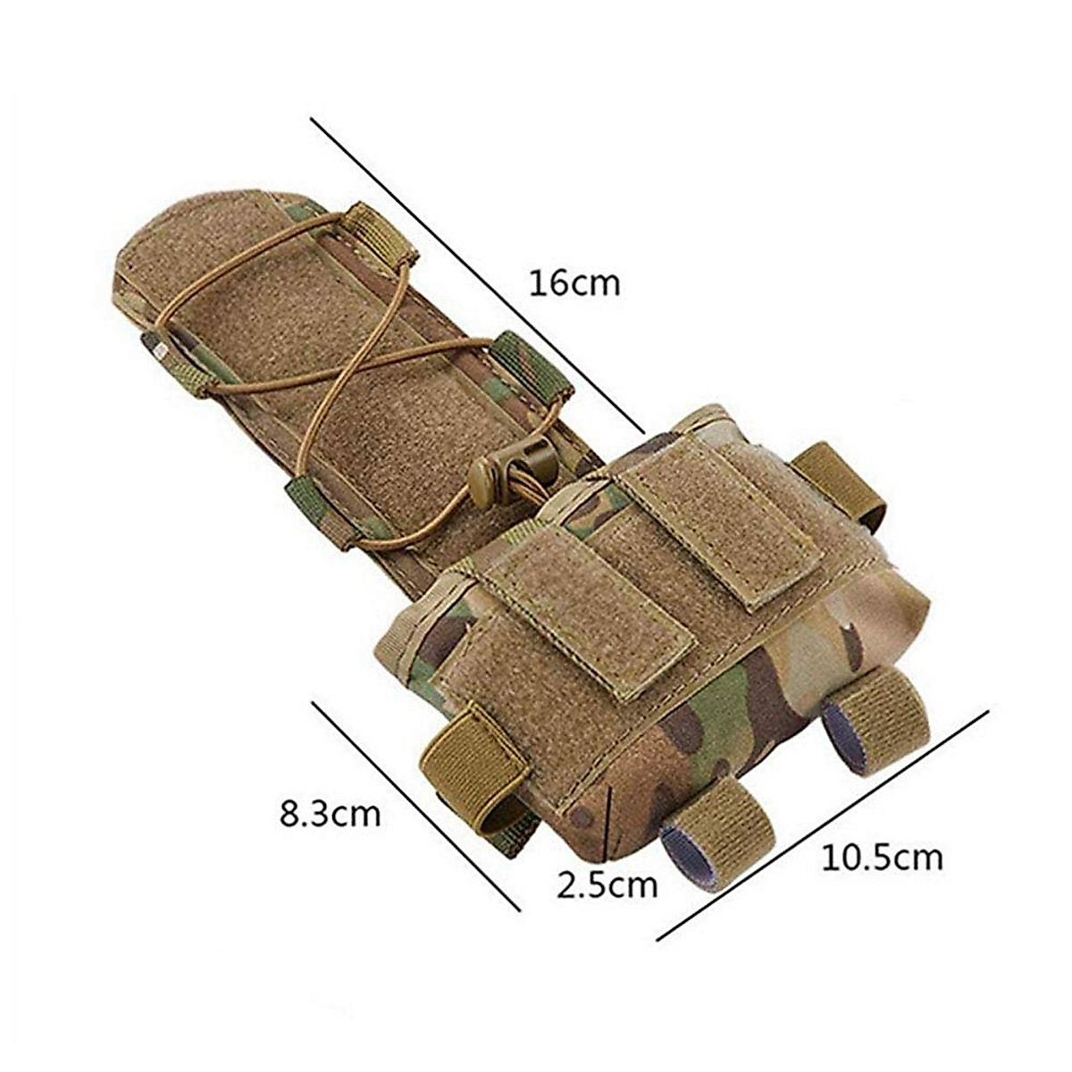 ATAIRSOFT Tactical Helmet Battery Pouch Balance Weight Bag Counterweight Pack for Hunting Airsoft Black