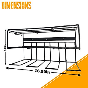 MRONextDay.com Tool Storage Organizer - Drill Holder Wall Mount - Power Tool Storage Rack for Organizing Your Workbench - Sturdy Drill Storage.