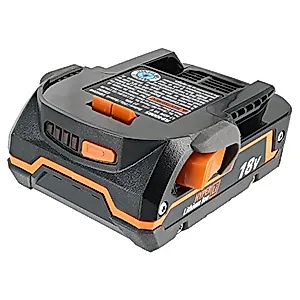 Ridgid Genuine OEM AC840085 1.5 Amp Hour 18V Compact Lithium Ion Power Tool Battery with Onboard Fuel Gauge and Flat Standing Base