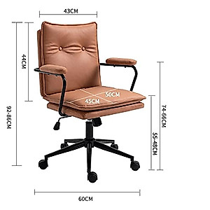 MayNuo Office Chair Gaming Chair Computer Chair Home Computer Chair Student Dormitory Study Chair Back Comfortable Sedentary Office Chair Desk/Black-Soul Eater1